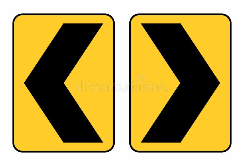 Traffic Warning Signs In The United States Stock Vector - Illustration ...