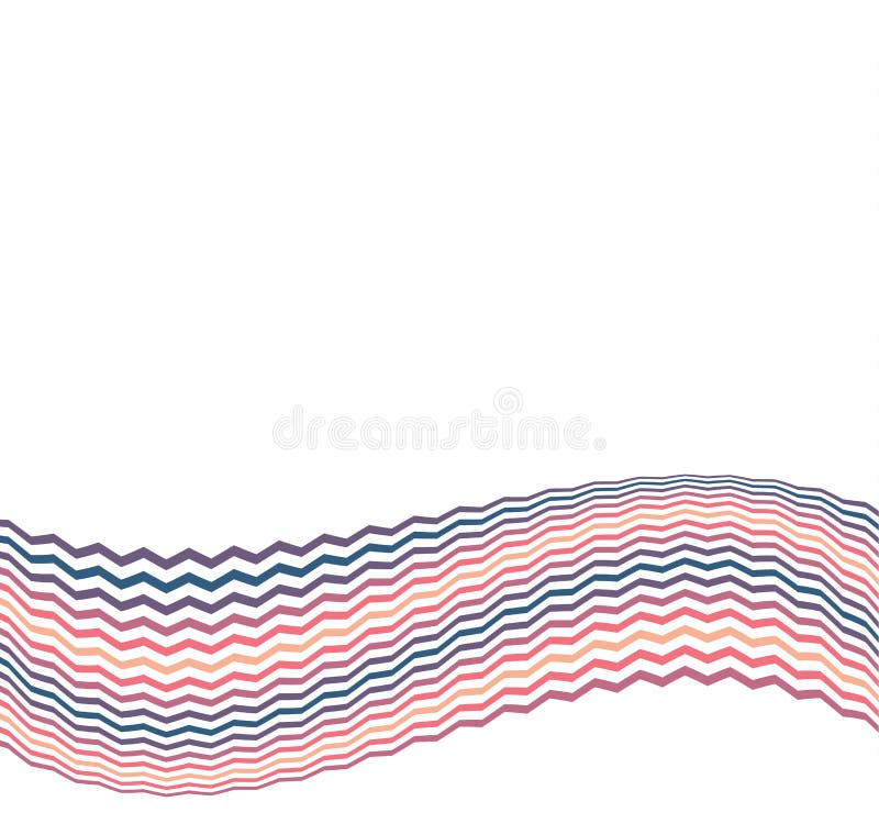 Chevron Wave Line on White Background Stock Vector - Illustration of ...