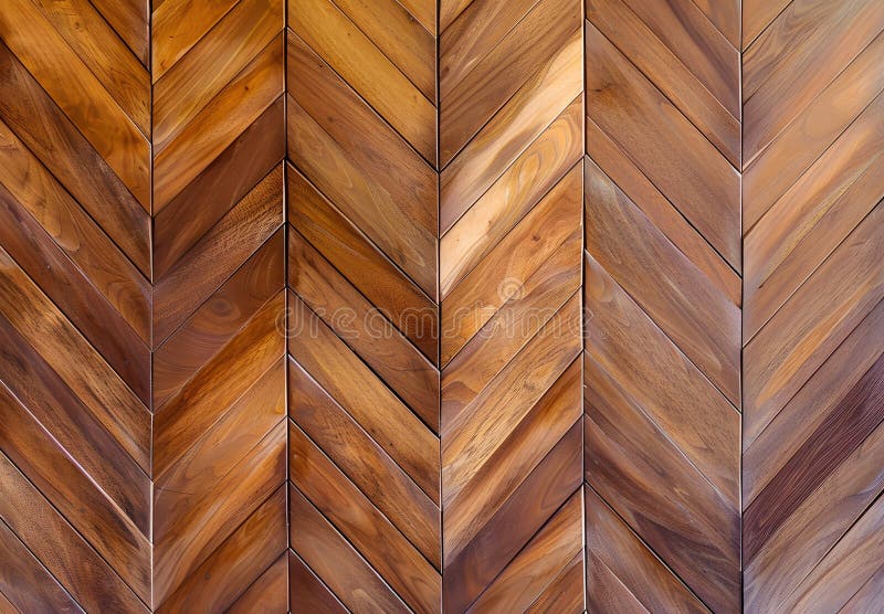 Chevron Wooden Wall Cladding Interior Design Stock Illustration ...