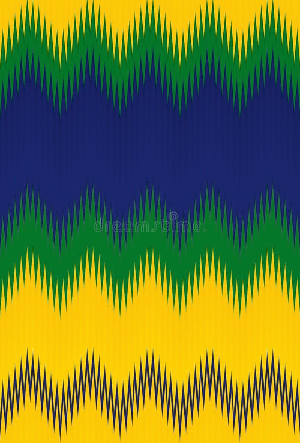 Chevron Zigzag Brazil Wave Flag Pattern Abstract Art Background Trends ...