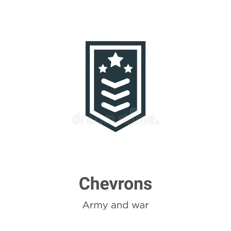 Chevrons Vector Icon on White Background. Flat Vector Chevrons Icon ...