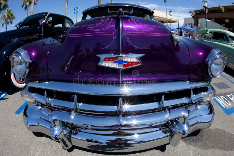 Chevy Bomber Lineup editorial stock image. Image of custom - 15607854