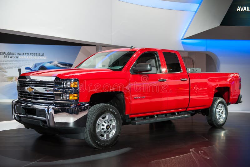 Chevy Silverado at the Chicago Auto Show Editorial Image - Image of ...