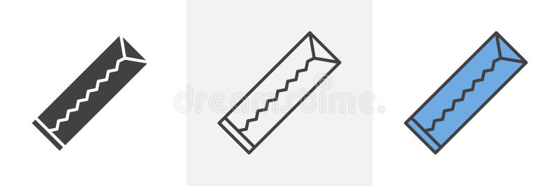 Chew gum icon vector stock vector. Illustration of vector - 348467925