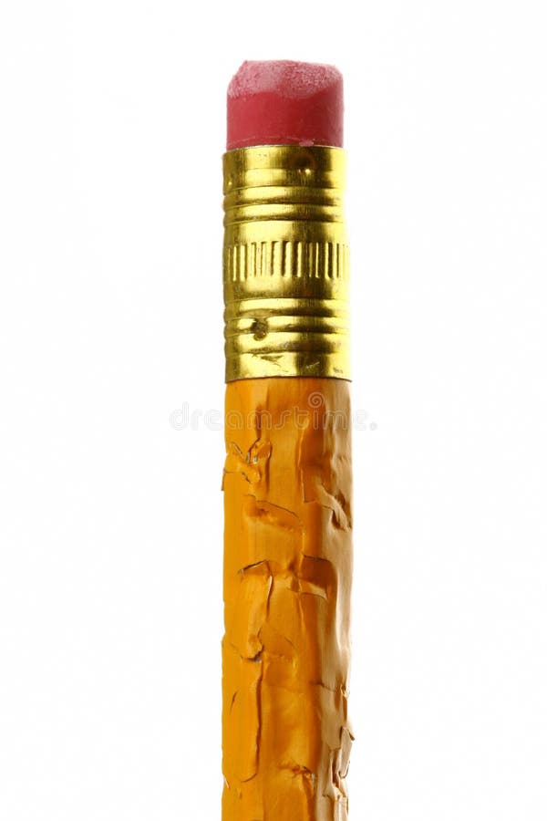 Chewed up pencil. stock image. Image of pencil, number - 2431655