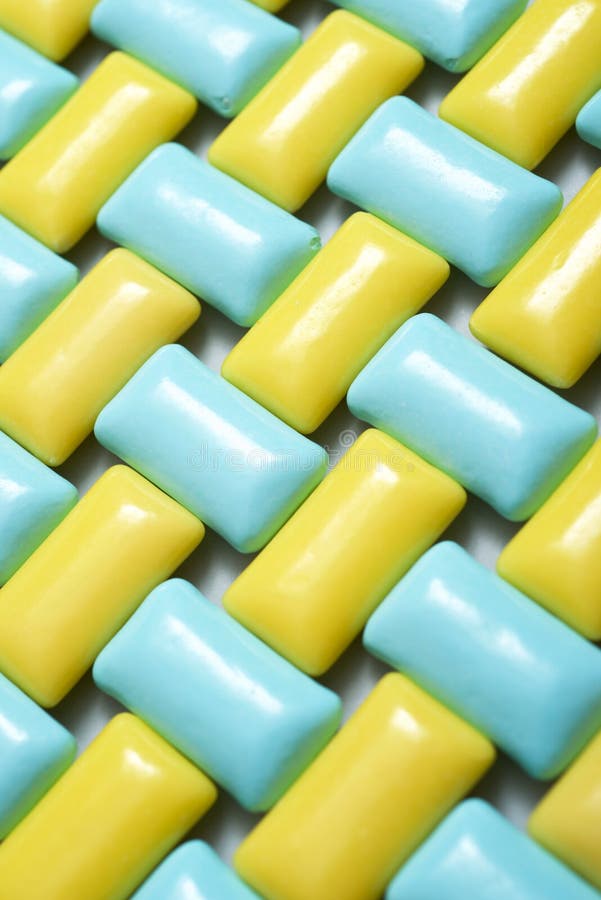 Gums on a table stock photo. Image of blue, chewing - 234084026