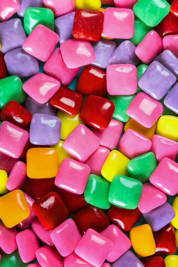 Chewing Gum of Different Colors. Background Stock Image - Image of ...