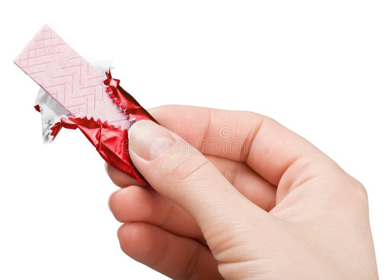Chewing gum in hand stock image. Image of healthful, dental - 24767121