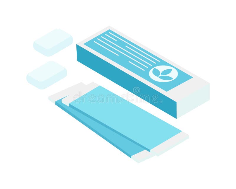 Chewing Gum Icon stock vector. Illustration of symbol - 245379031