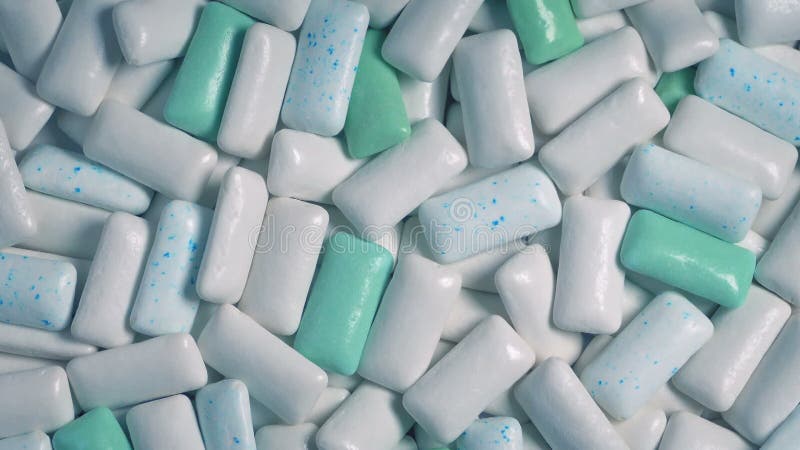 Mixed Chewing Gum Mints Rotating Stock Video - Video of chew, lots ...