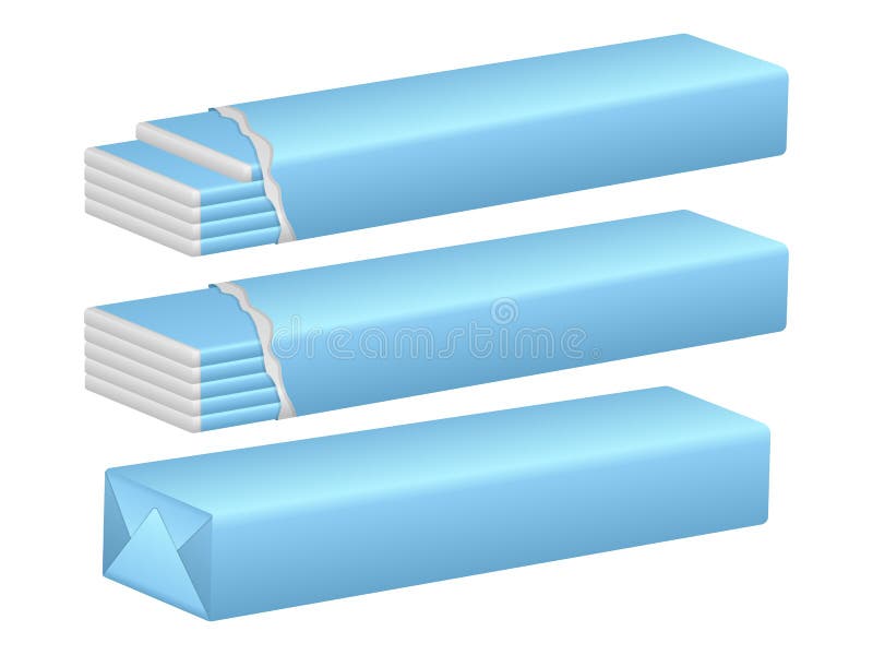 Chewing gum pack stock vector. Illustration of stick - 217511084