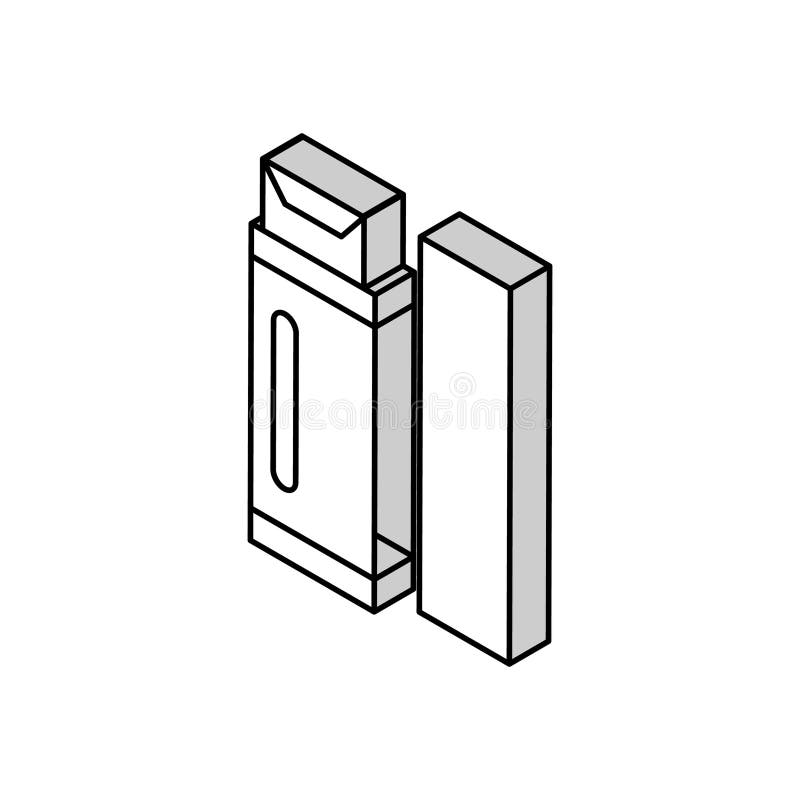 Chewing Gum Package Isometric Icon Vector Illustration Stock Vector ...