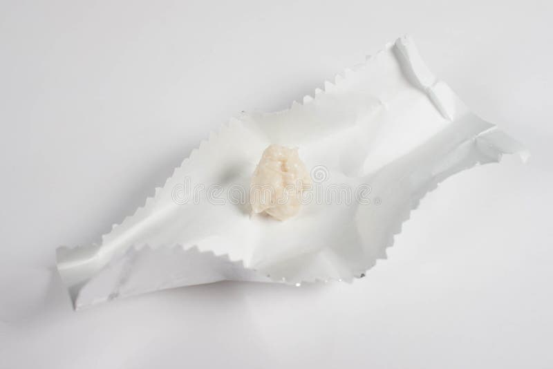 Chewing Gum is on the White Background with Paper. Stock Photo - Image ...