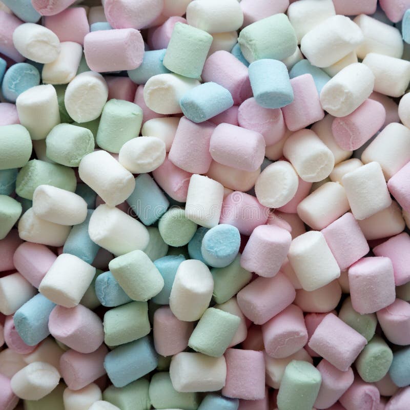 Chewy Rainbow Fruity Mini Marshmallows Stock Image - Image of dessert ...