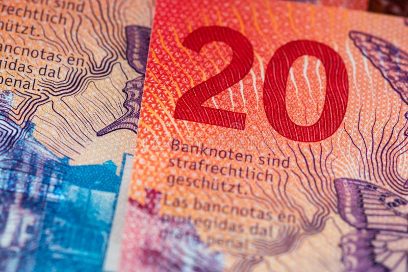 CHF Currency Amidst Swiss Inflation Challenges Stock Photo - Image of ...
