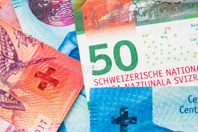 CHF Currency Amidst Swiss Inflation Challenges Stock Photo - Image of ...