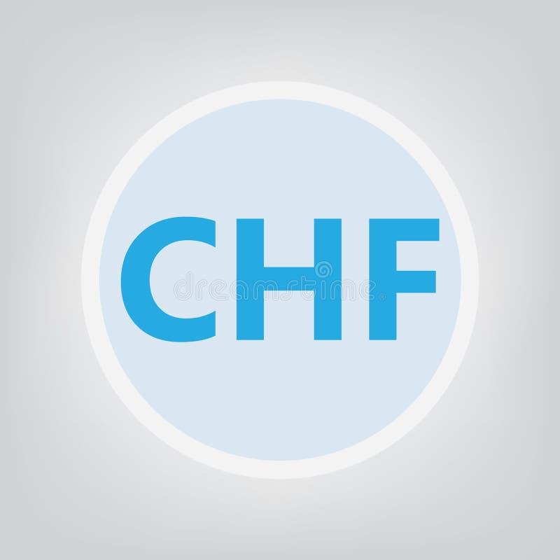 CHF swiss franc acronym stock vector. Illustration of graphic - 131058820