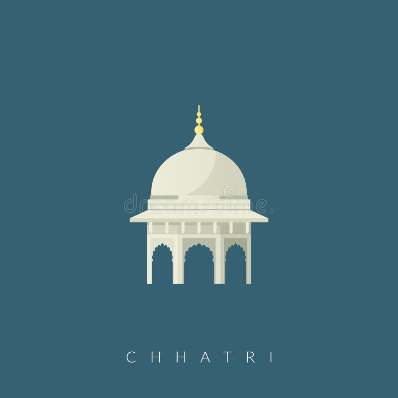 Chhatri - Semi-open, Elevated, Dome-Shaped Pavilions Elements - Stock ...