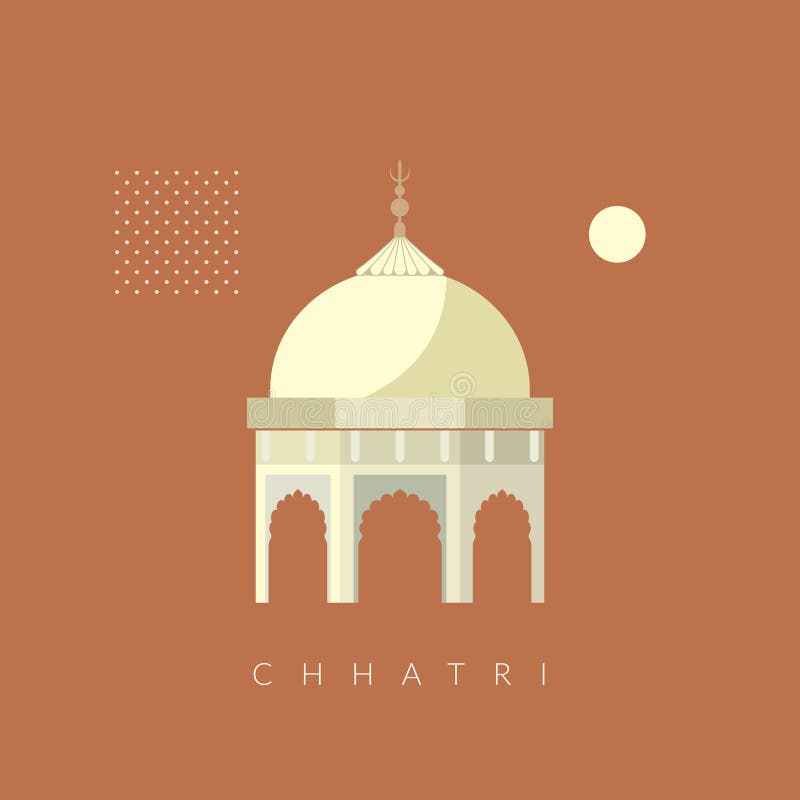 Chhatri - Semi-open, Elevated, Dome-Shaped Pavilions Elements - Stock ...