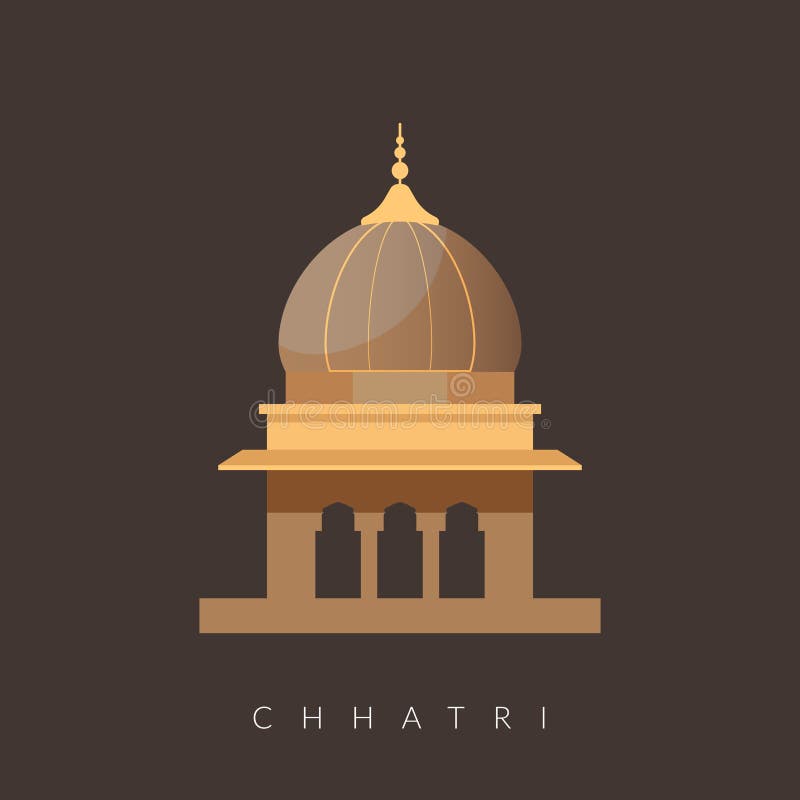 Chhatri - Semi-open, Elevated, Dome-Shaped Pavilions Elements - Stock ...