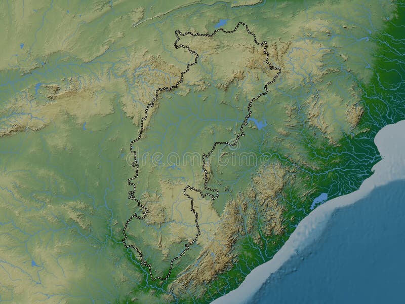 Chhattisgarh, India. Physical. No Legend Stock Illustration ...