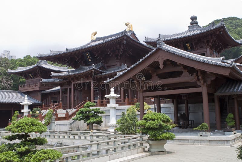 Chi lin Nunnery stock photo. Image of park, pine, garden - 14122886