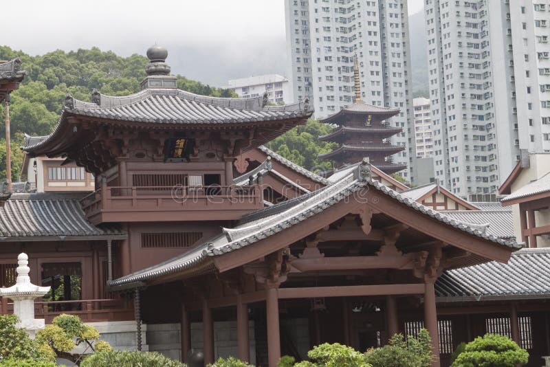 Chi lin Nunnery stock image. Image of landscape, serene - 14123019