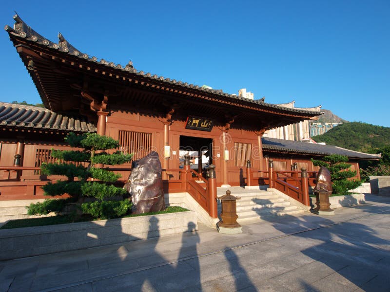 Chi Lin Nunnery in Hong Kong Stock Photo - Image of nunnery, frame ...