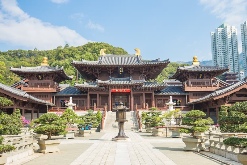 Chi Lin Nunnery in Hong Kong, China Stock Photo - Image of buddhism ...