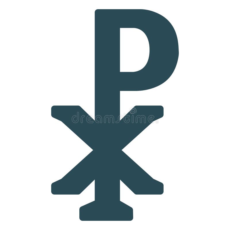 Chi Rho Isolated Vector Icon Which Can Easily Modify or Edit Stock ...