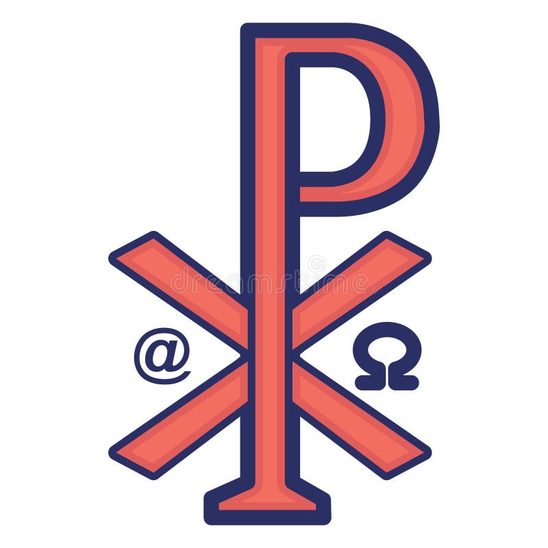 Chi Rho Isolated Vector Icon Which Can Easily Modify or Edit Stock ...