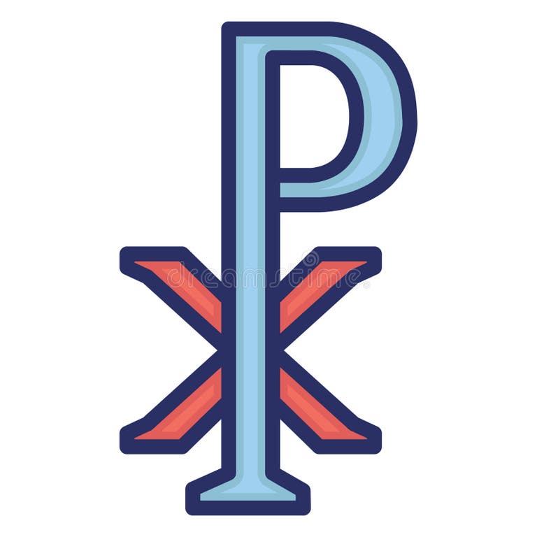 Chi Rho Isolated Vector Icon Which Can Easily Modify or Edit Stock ...