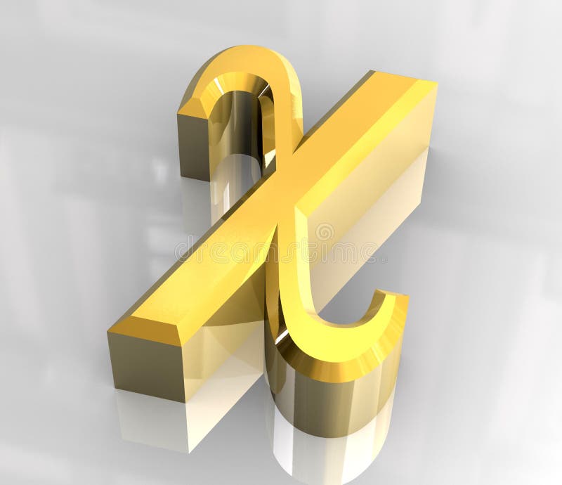 Chi Symbol In Gold (3d) Picture. Image: 5446269