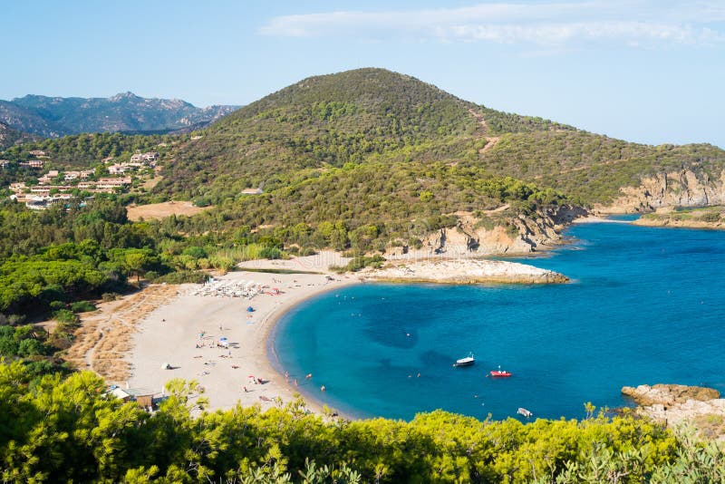 Chia beach stock photo. Image of panorama, paradise, sardinia - 45152804
