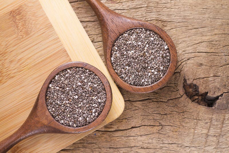 Chia beans in bowl stock photo. Image of healthy, pile - 140943276