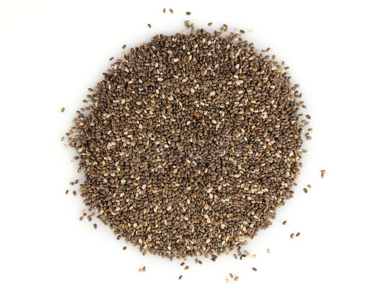 Chia stock image. Image of uncooked, isolated, fatty - 55791357