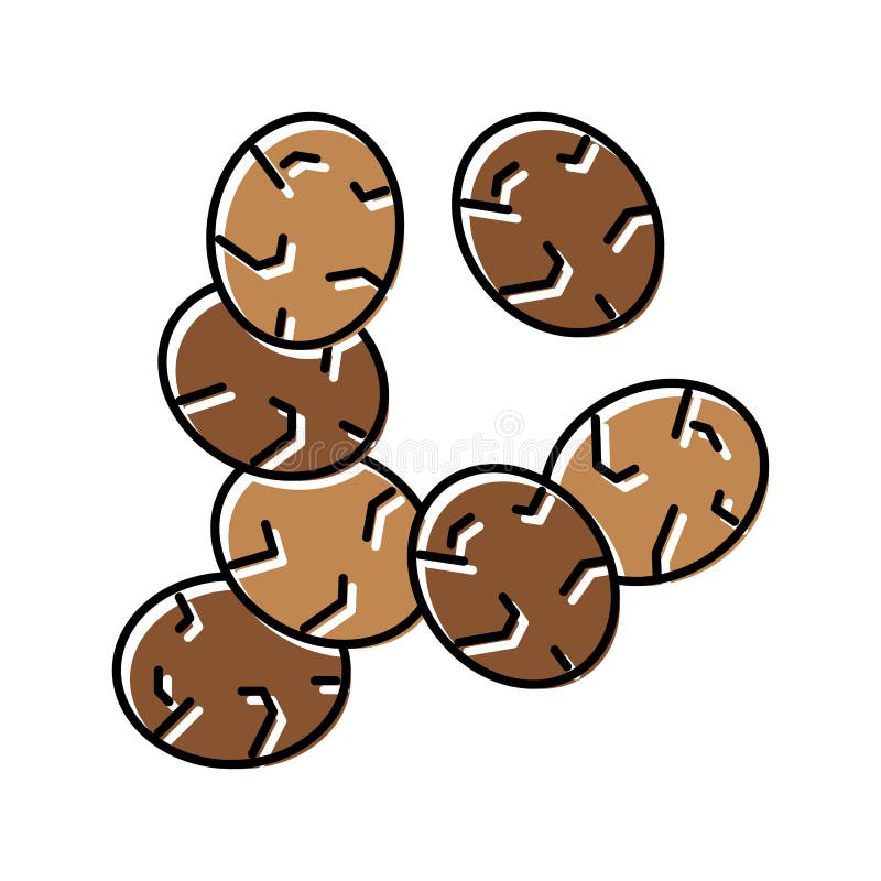 Chia Seed Color Icon Vector Illustration Stock Vector - Illustration of ...