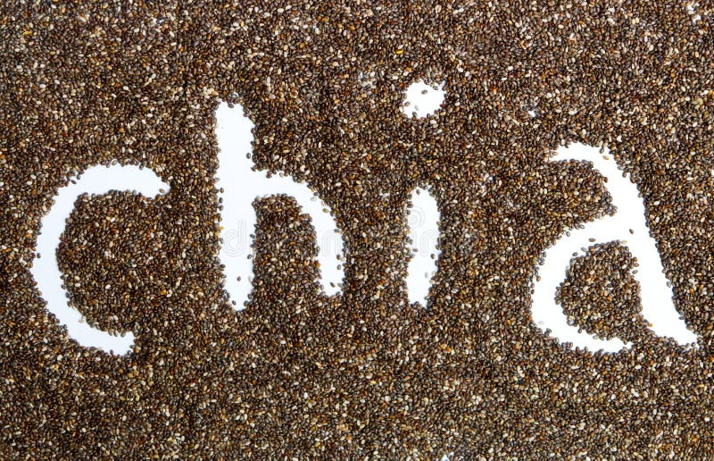 Chia Seed Grains Background Pattern Stock Image - Image of background ...
