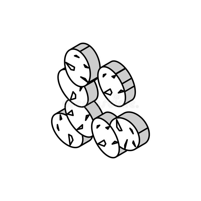 Chia Seed Isometric Icon Vector Illustration Stock Vector ...