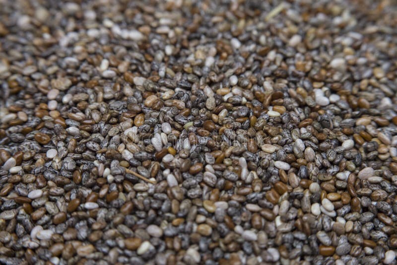 Chia Seeds Macro Texture for Backgrounds Stock Photo - Image of granite ...