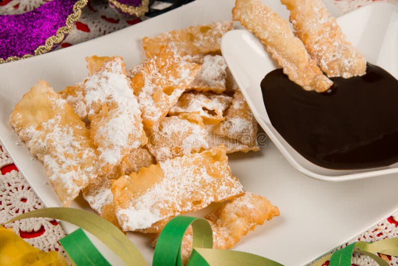 Chiacchiere stock image. Image of pudding, icing, dessert - 29162115