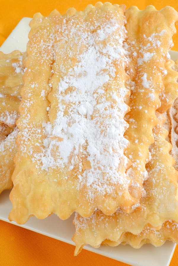 Chiacchiere stock image. Image of fried, sugar, icing - 38199069