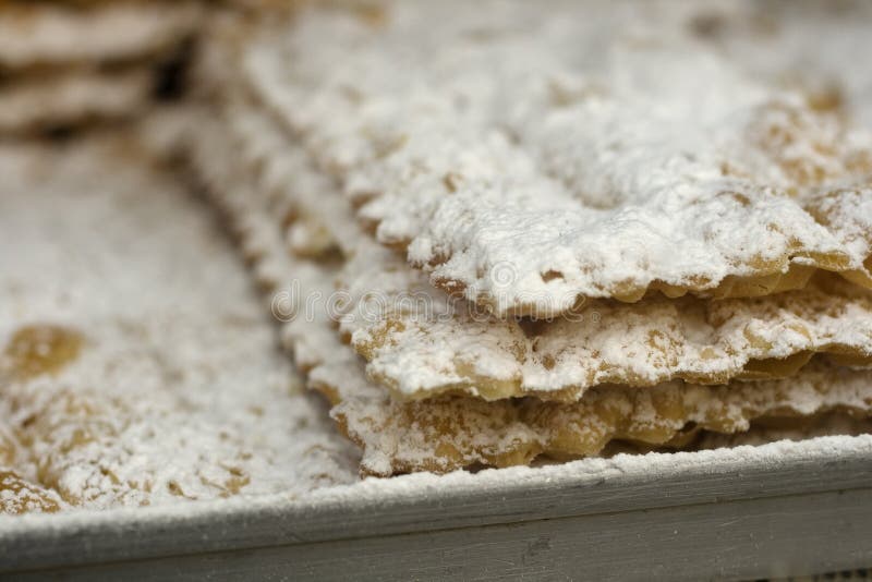 Chiacchiere, Italian Carnival Stock Image - Image of cookies, cakes ...