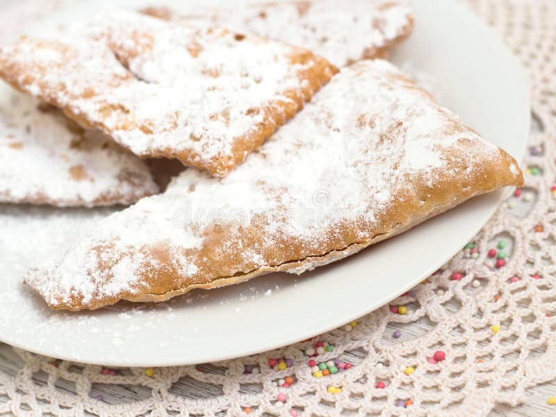 Chiacchiere - Traditional Italian Carnival Sweets Stock Image - Image ...