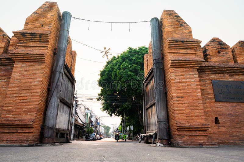 CHIANG MAI, THAILAND - April 11, 2020 : Tha Phae Gate in Chiang Mai ...