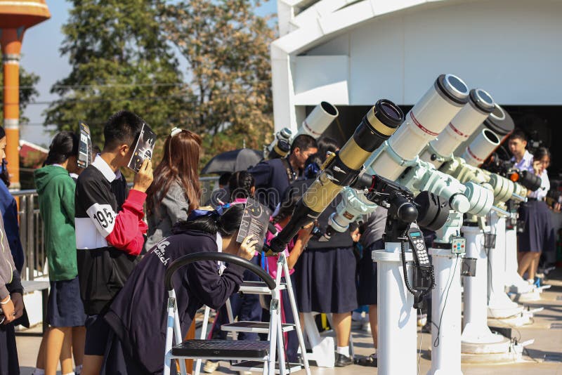 Partial Solar Eclipse December 26, 2019 Editorial Stock Photo - Image ...