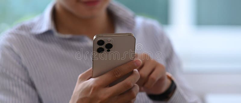 CHIANG MAI, THAILAND - November 30, 2020: Man Using IPhone 12 Pro Max ...