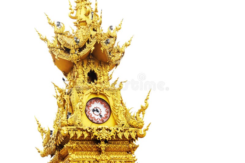 Chiang Rai Golden Clock Tower Editorial Photo - Image of chiangrai ...