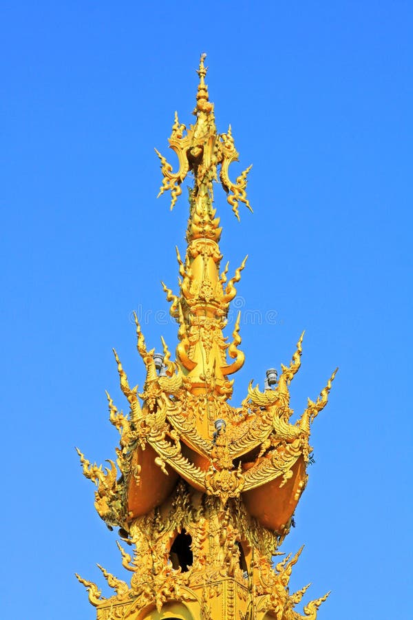 Chiang Rai Golden Clock Tower, Chiang Rai, Thailand Stock Afbeelding ...