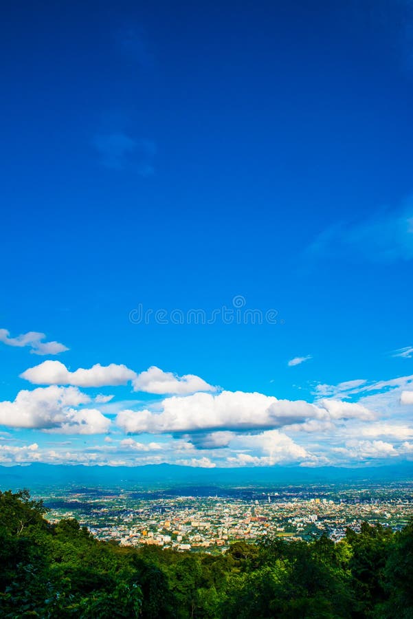 Chiangmai City at View Point Editorial Photo - Image of construct, moon ...